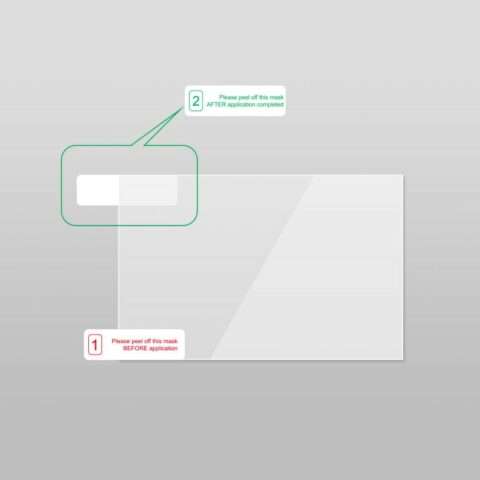 Viofo transparent plastic static windscreen sticker for all body mounts ...